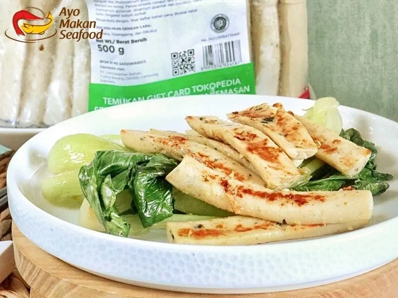 Makan Seafood - Seared Nori Fish Stick with Pakcoy